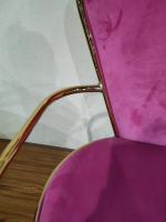 China Modern Simple 89cm 40cm Wrought Iron Dining Chair for sale