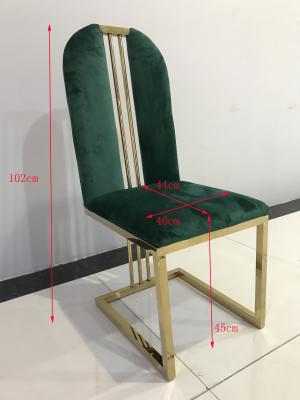 China Modern Furniture 102cm 150kg Stainless Steel Dining Chair for sale