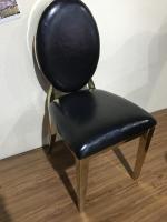 China High Density Sponge Filled 44cm 92cm SS Dining Chairs for sale