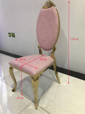 China 49cm 116cm 150KG Stainless Steel Dining Room Chairs for sale
