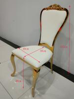 China Vacuum Gilt 48cm 107cm Stainless Steel Dining Chair for sale