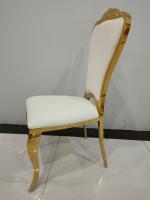China Vacuum Gilt 48cm 107cm Stainless Steel Dining Chair for sale