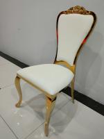 China Vacuum Gilt 48cm 107cm Stainless Steel Dining Chair for sale