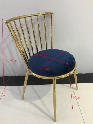 China Flexible Smooth 45cm 81.5cm Stainless Steel Dining Chair for sale