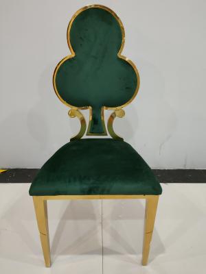 China Flannel 108cm 47.5cm Stainless Steel Dining Chair for sale