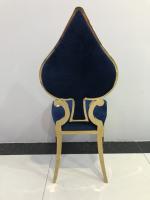 China Strong Carrying Capacity 48cm Stainless Steel Dining Chair for sale