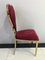 China 103cm 48cm Brushed Stainless Steel Dining Chairs for sale