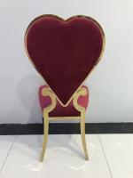 China 103cm 48cm Brushed Stainless Steel Dining Chairs for sale