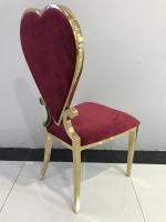 China 103cm 48cm Brushed Stainless Steel Dining Chairs for sale