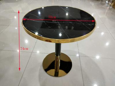 China 74cm Wrought Iron Coffee Table With Glass Top for sale