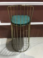China Reinforced Flannel 105cm 41.5cm Wrought Iron Bar Stools for sale