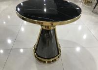 China 70cm Wrought Iron Glass Coffee Table for sale