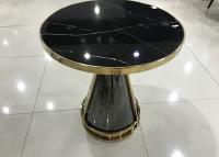 China 70cm Wrought Iron Glass Coffee Table for sale