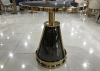 China 70cm Wrought Iron Glass Coffee Table for sale