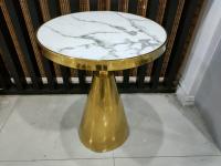 China Casual Stainless Steel Marble Coffee Table for sale