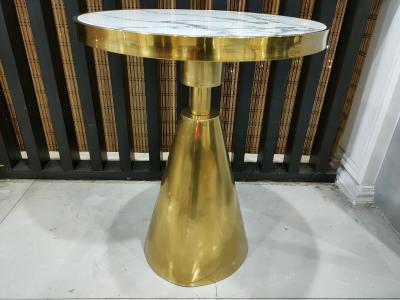 China Casual Stainless Steel Marble Coffee Table for sale