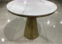 China Anti Permeation 80cm Stainless Steel Marble Coffee Table for sale