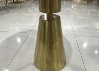 China Anti Permeation 80cm Stainless Steel Marble Coffee Table for sale