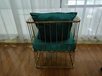 China Integrated Steel Frame 72cm Wrought Iron Outdoor Sofa for sale