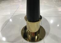 China Round Stainless Steel 80cm Marble Top Living Room Tables for sale