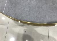 China Round Stainless Steel 80cm Marble Top Living Room Tables for sale