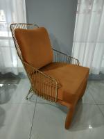 China Strong Resilience 61cm 44cm Wrought Iron Sofa Set for sale