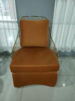 China Strong Resilience 61cm 44cm Wrought Iron Sofa Set for sale