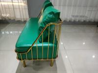 China High Density Sponge Filled 46cm Wrought Iron Sofa Set for sale