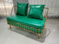 China High Density Sponge Filled 46cm Wrought Iron Sofa Set for sale