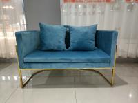 China Organic Barrel Back Design 112cm 76cm Rod Iron Sofa Set for sale