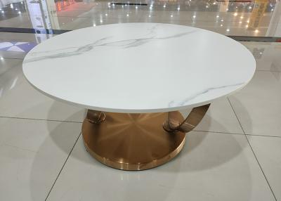 China High Temperature Baking 55cm Stainless Steel Marble Coffee Table for sale