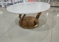 China High Temperature Baking 55cm Stainless Steel Marble Coffee Table for sale