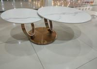 China High Temperature Baking 55cm Stainless Steel Marble Coffee Table for sale