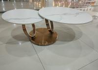 China High Temperature Baking 55cm Stainless Steel Marble Coffee Table for sale