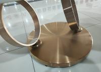 China High Temperature Baking 55cm Stainless Steel Marble Coffee Table for sale