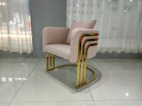 China High Density Sponge Filled 53cm 68cm Wrought Iron Sofa Set for sale