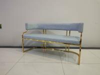 China Strong Load Bearing Force 125cm 42cm Wrought Iron Sofa Set for sale