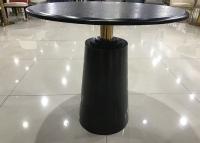 China Nordic Firestone 90cm Wrought Iron Marble Coffee Table for sale