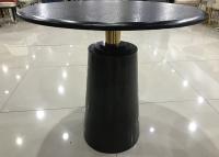 China Nordic Firestone 90cm Wrought Iron Marble Coffee Table for sale