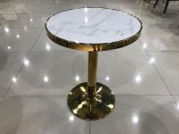 China 75cm Marble Iron Coffee Table for sale