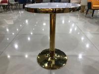 China 75cm Marble Iron Coffee Table for sale