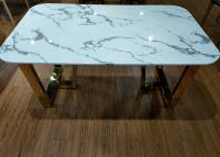 China 75cm Luxury Marble Dining Table for sale