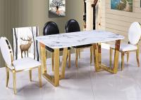 China 75cm Luxury Marble Dining Table for sale