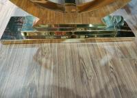 China Simple Leisure 150cm Stainless Steel Marble Dining Table for sale
