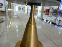 China Easy Cleaning Stainless Steel 50cm Gold Plated Coffee Table for sale
