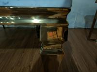 China Living Room 900mm Wrought Iron Marble Table for sale