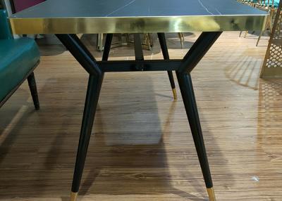 China 120*70*75cm Stainless Steel Dining Table for sale