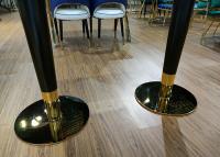 China High Temperature Resistance 740mm Painting Wrought Iron Table for sale
