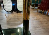 China Smooth Hand Feeling 130*80*74cm Stainless Steel Dining Table for sale