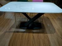China Wear Resistant 150*90*75cm Painting Wrought Iron Table for sale